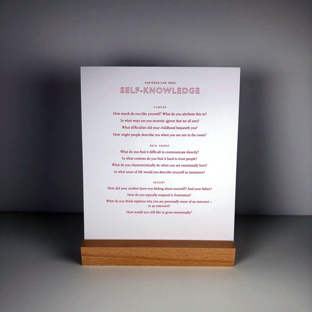 Conversation Menus - 20 Menus with 12 questions per menu, across varyi ...